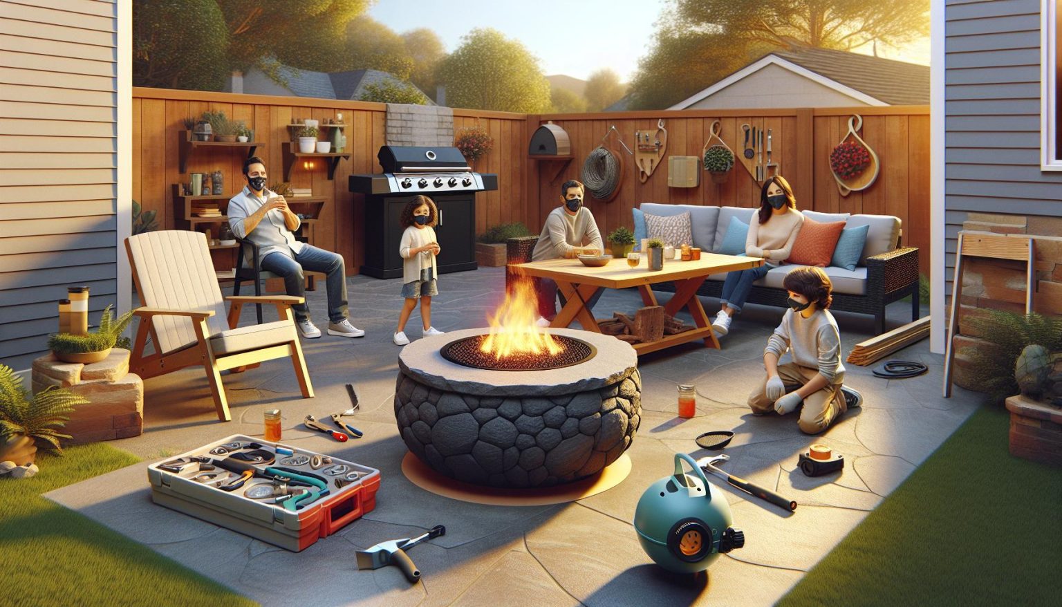Propane Fire Pits • Fun-Backyard-Activities.com